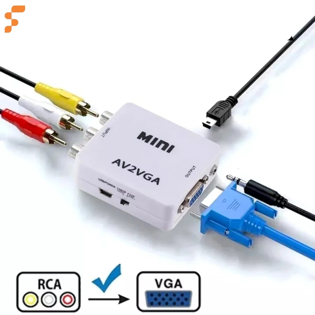 CONVERTIDOR AV A VGA (Sinpe, Efectivo, Deposito) | Tienda Freeway