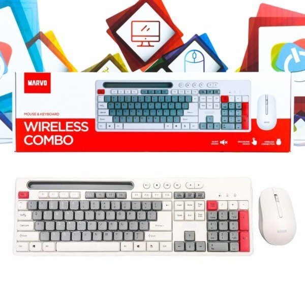 Teclado y Mouse inalámbrico Marvo WS009 | Tienda Freeway